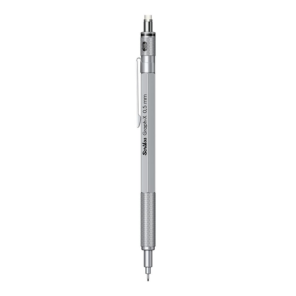 Scrikss Graph-X Mechanical Pencil 0.5 mm, Silver – UNFADE