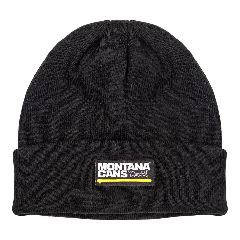 Montana Cans Typo Logo Beanie Black – UNFADE