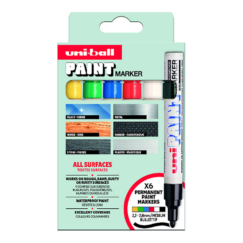 Uni Paint Markers PX-20 6 set – UNFADE